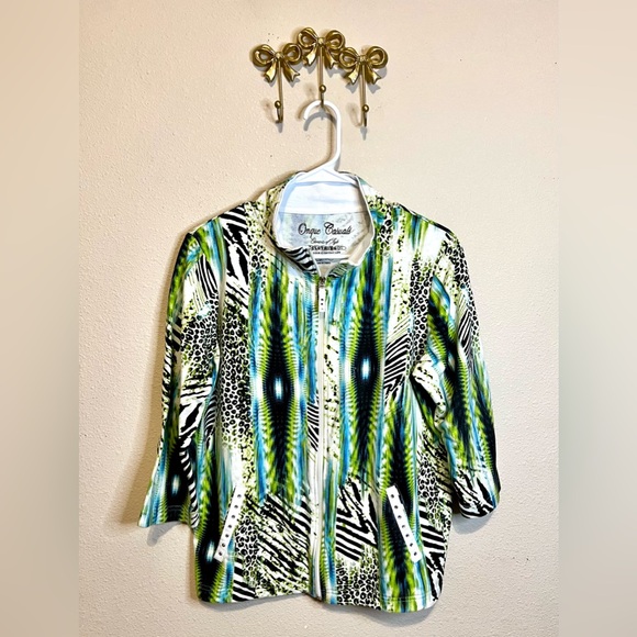 Onque Casuals | Jackets & Coats | Onque Casuals Multicolor Patterned ...